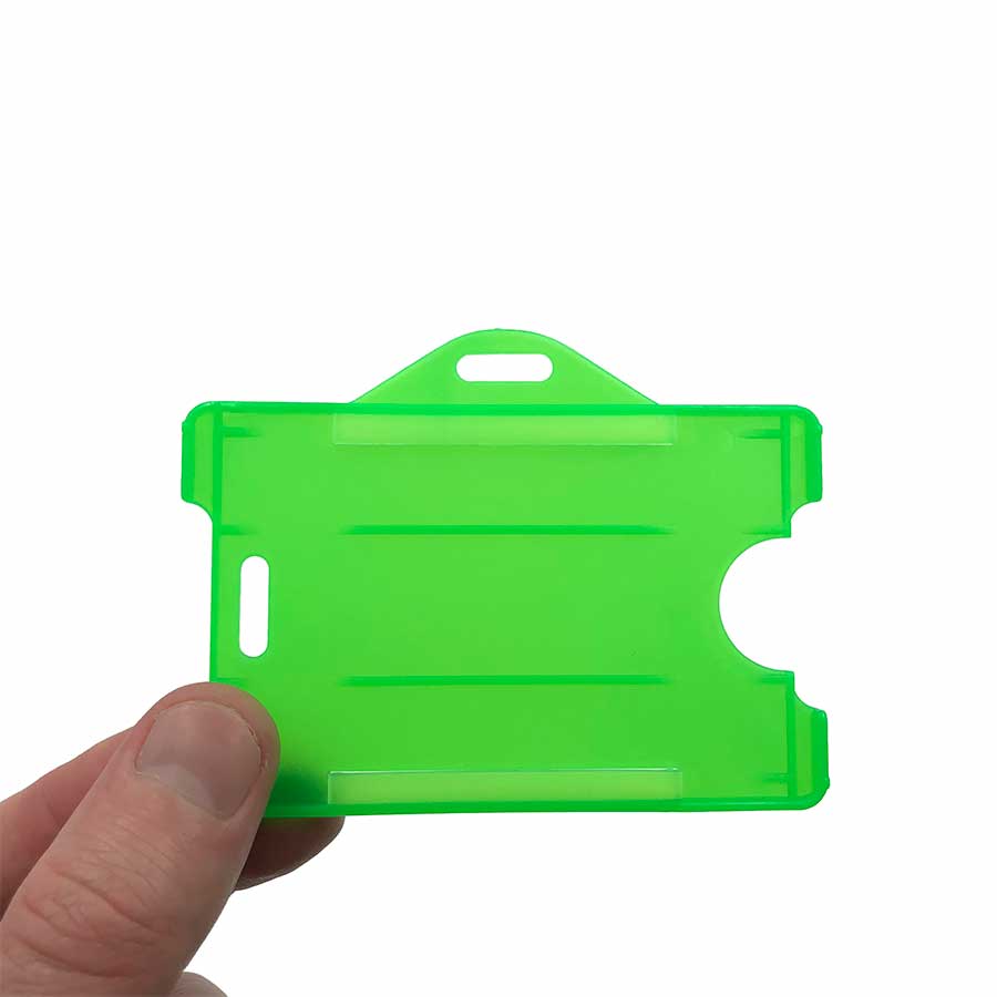 Green name badge holder | ID cardholders locally manufactured – Easi-card